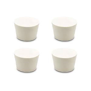 Fermentation Rubber Stoppers Solid Bungs - #7.5 Rubber Stopper - 4 Pack