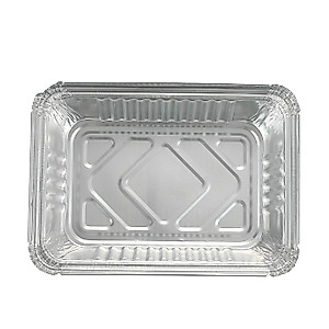 Waytiffer 25Pack Disposable Aluminum Foil Pans Heavy Duty Premium Bread Tins 2.25LB - Capacity 8.5x6.3” Takeout Pans, Tin Foil for Reheating, Baking, (25 Pack with Cardboard Lids)