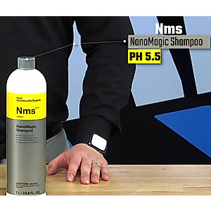 Koch-Chemie NanoMagic Shampoo - Auto Soap with Gloss Cleaning, Water-Repellent, Nano Shampoo Layer (1 Liter)