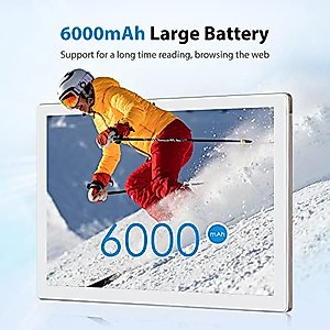 Tablet with Keyboard, 10.1" Octa-Core, Android 10 Tablet Google GMS Certified,4GB RAM, 128GB Storage, 1920x1200 FHD Display, 60Hz Screen Rate, 13MP Rear Camera,5G WiFi, Bluetooth5.0, LMNBBS，Gold