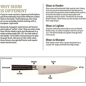 Shun Cutlery Classic Bread Knife 9”, Long Serrations Glide Through Bread, Ideal for Cakes and Pastries, Authentic, Handcrafted, Japanese Serrated Kitchen Knife,Silver