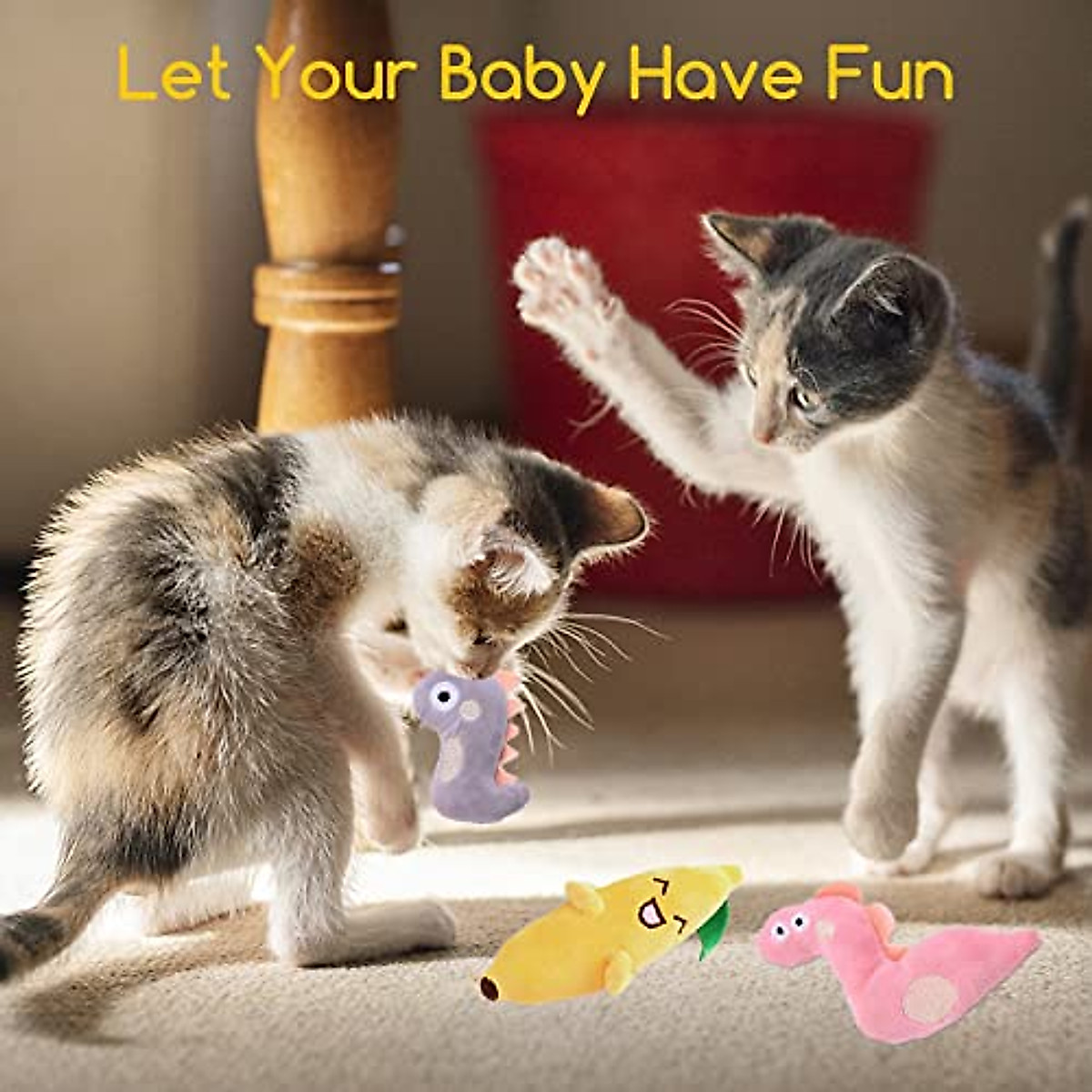 Ctznxiy Catnip Toys,Cat Toys for Indoor Cats,8 Pcs Cat Gifts for Cat Lovers,as Friends or Pillows to Accompany The Cat to Spend a Happy Time