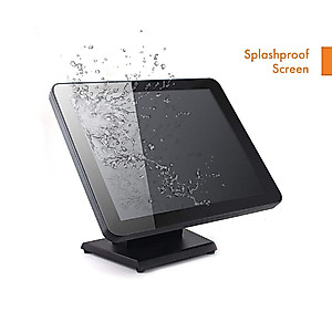 Angel POS 17-Inch Capacitive LED Backlit Multi-Touch Monitor, True Flat Seamless Design Touchscreen, VGA