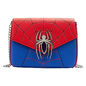 Loungefly Marvel Spider Man Color-Block Crossbody Bag Spider Man One Size