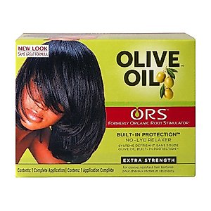 Organic Root Stimulator Olive Oil No Lye Relaxer. Extra Strength, 1 Count (Pack of 12)