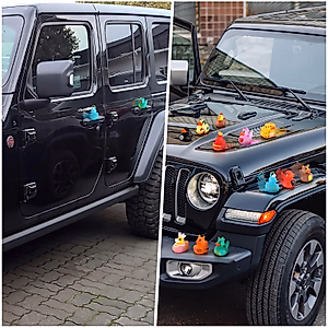 Assortment Rubber Ducks in Bulk, 50-Pack Assorted Mini Duckies Toy for Ducking Cruise Ships, 2'' Floater Duck for Kids Bath Toy, Gift for Birthday Thanksgiving Halloween Christmas Party Favors