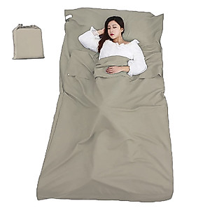 Sleeping Bag Liner Portable Travel Camping Sheets Lightweight and Compact Sleeping Sack Sheets for Adults Comfortable Liners for Traveling Hotel Camping Picnic Hostels Backpacking