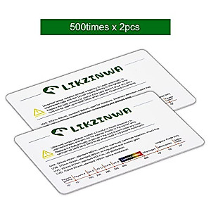 LIKZINWA UVB Sensor Card, 2-Pack Test Card of Reptile Lamp UV Sensor Reptile UVB Fluorescent Lamp