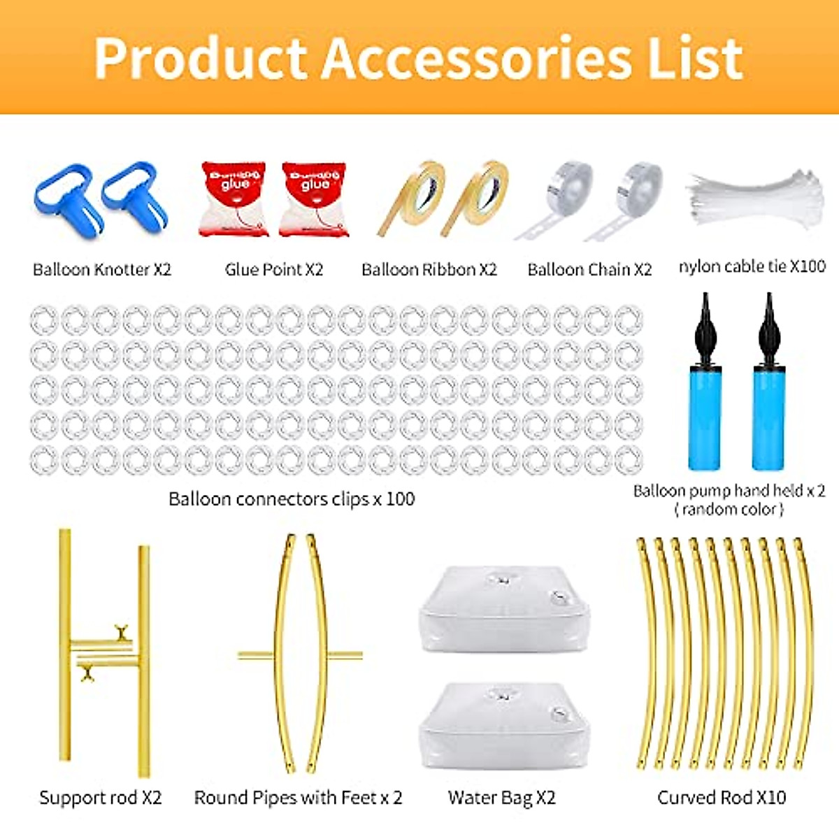 Balloon Ring Stand Circle, Wedding Arches for Ceremony, Circle Balloon Garland Arch Frame Kit for Anniversary Birthday Graduation Christmas Family Retirement Opening Party Functions(7.9FT)