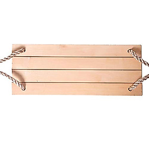 Swing Wooden se Bagima 42 * 19 * 9 Wooden Swing Outdoor and Indoor Hanging Wooden Tree Swings Seat for Children and Adults