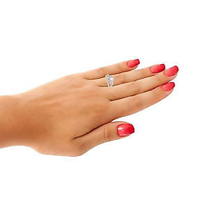 MauliJewels 0.56 Carat Diamond Engagement Bridal Ring prong 14K Solid Rose,White & Yellow Gold