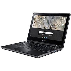 Acer Chromebook Spin 311 11.6" Touchscreen 2-in-1 Laptop, AMD A6-9220C Processor up to 2.7GHz, 4GB DDR4 RAM, 64GB Storage (32GB eMMC + 32GB Flash Drive), WiFi, Bluetooth, Type-C, Black, Chrome OS