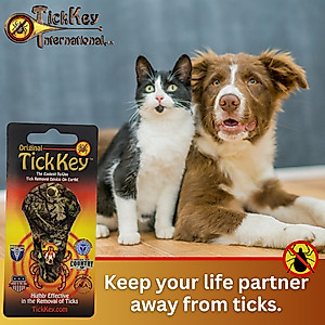 The Original Tick Key - Tick Detaching Device - Portable, Safe and Highly Effective Tick Detaching Tool (Breakup Country)