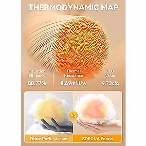 baleaf Men's Puffer Jacket Packable Winter Coats Lightweight Water Resistant Quilted Warm Windproof Black XL