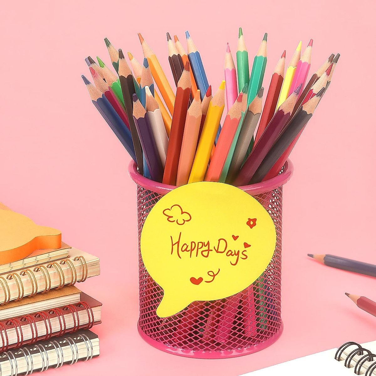 Bubble Shape Sticky Notes 8 Color Bright Colorful Sticky Pad 75 Sheets/Pad Self-Sticky Note Pads