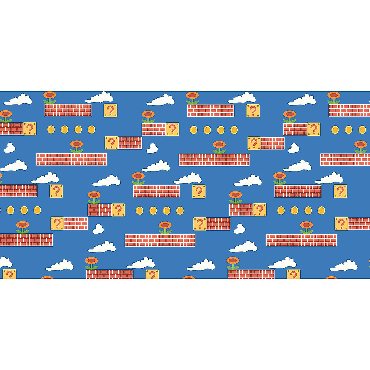 Reversible Gift Wrapping Paper-Rolled 5 Sheets-Game-Includes Ribbon and Double-sided Tape-Unique Design for Anniversary Birthdays Valentine's Day Party Christmas Holiday Present(33"" X 17.5"" each sheet)