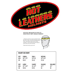 Milwaukee Leather Hot Leathers HLD1018 Black 'Red Flame Skull' Motorcycle DOT Approved Skull Cap Half Helmet for Men and Women Biker - Large