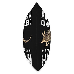 Armadillo Lover gifts for women and men Armadillo Cleverly Disguised as a Human Throw Pillow, 18x18, Multicolor