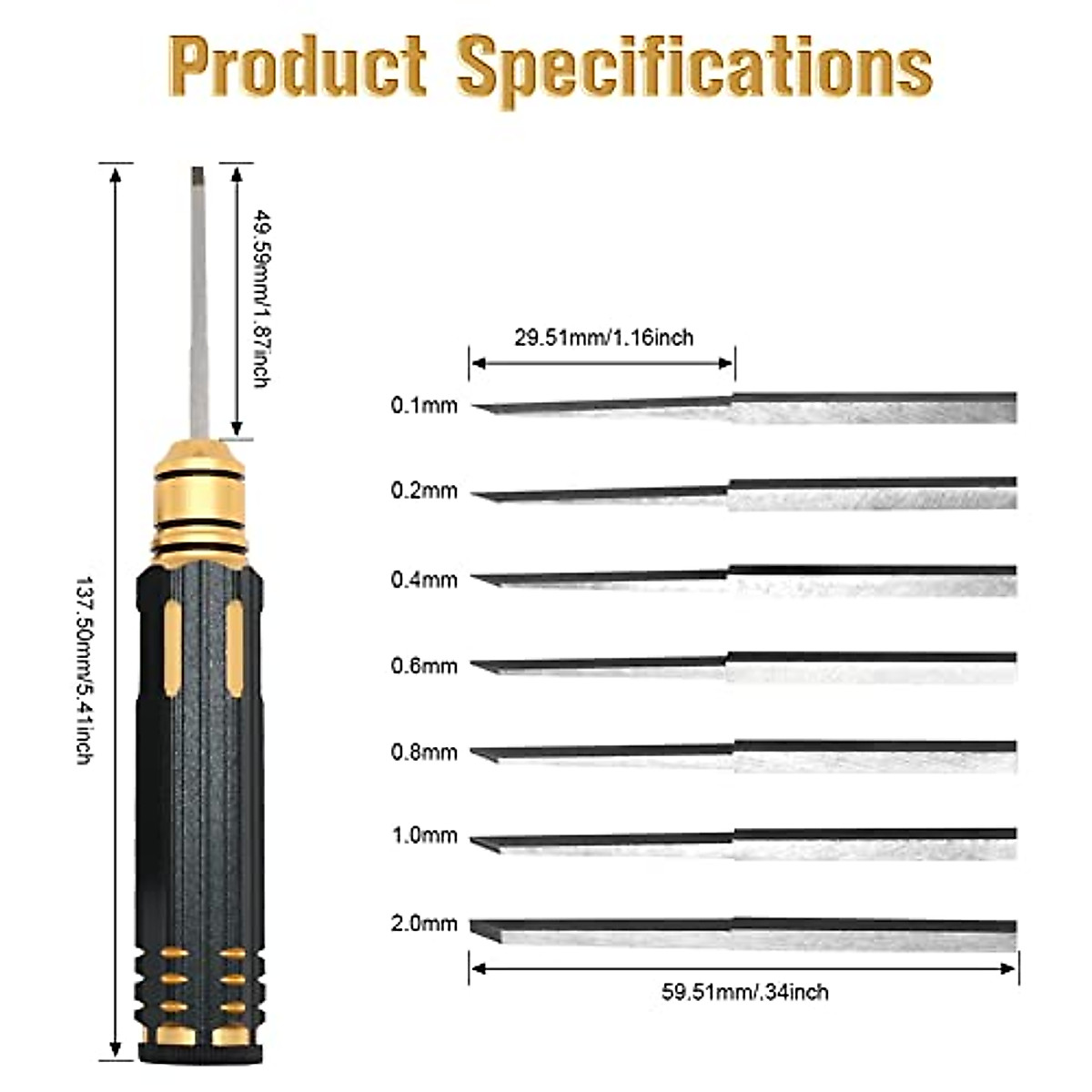 Prime Model Scriber Model kit Resin Carved Scribe Tool line Hobby Cutting Tool Chisel 7 Blades for RC Car/Drone Repair (Classic Edition)