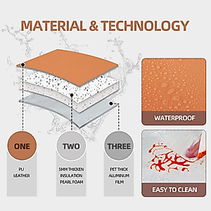 BEEWEEL Lunch Bag for Wome,PU Leather Lunch Tote Bag with Adjustable Shoulder Strap, Large Capacity, Insulated Lunch Bags for Work, Picnic, Camping -Brown