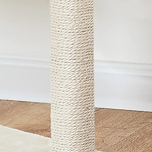 HOOBRO Cat Tree Tower for Indoor Cat, Small Cat Pet House Furniture for Kitten, 15.7 x 11.8 x 16.5 Inches, Plush Soft Hanging Basket Perch Hammock, with Sisal Cat Scratching Posts, Plush Toy BE08CT03