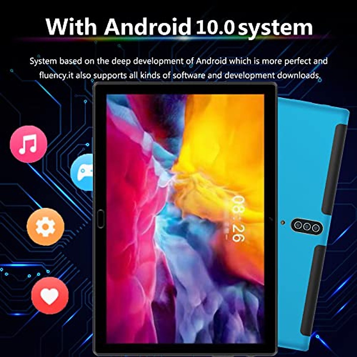 Tablet Computer 10.1 Inch HD Tablet, 8-core IPS, High-Definition Screen, WiFi, Bluetooth, Android Voice Call, Game Tablet, Support SIM Communication Function, Portable Pocket PC