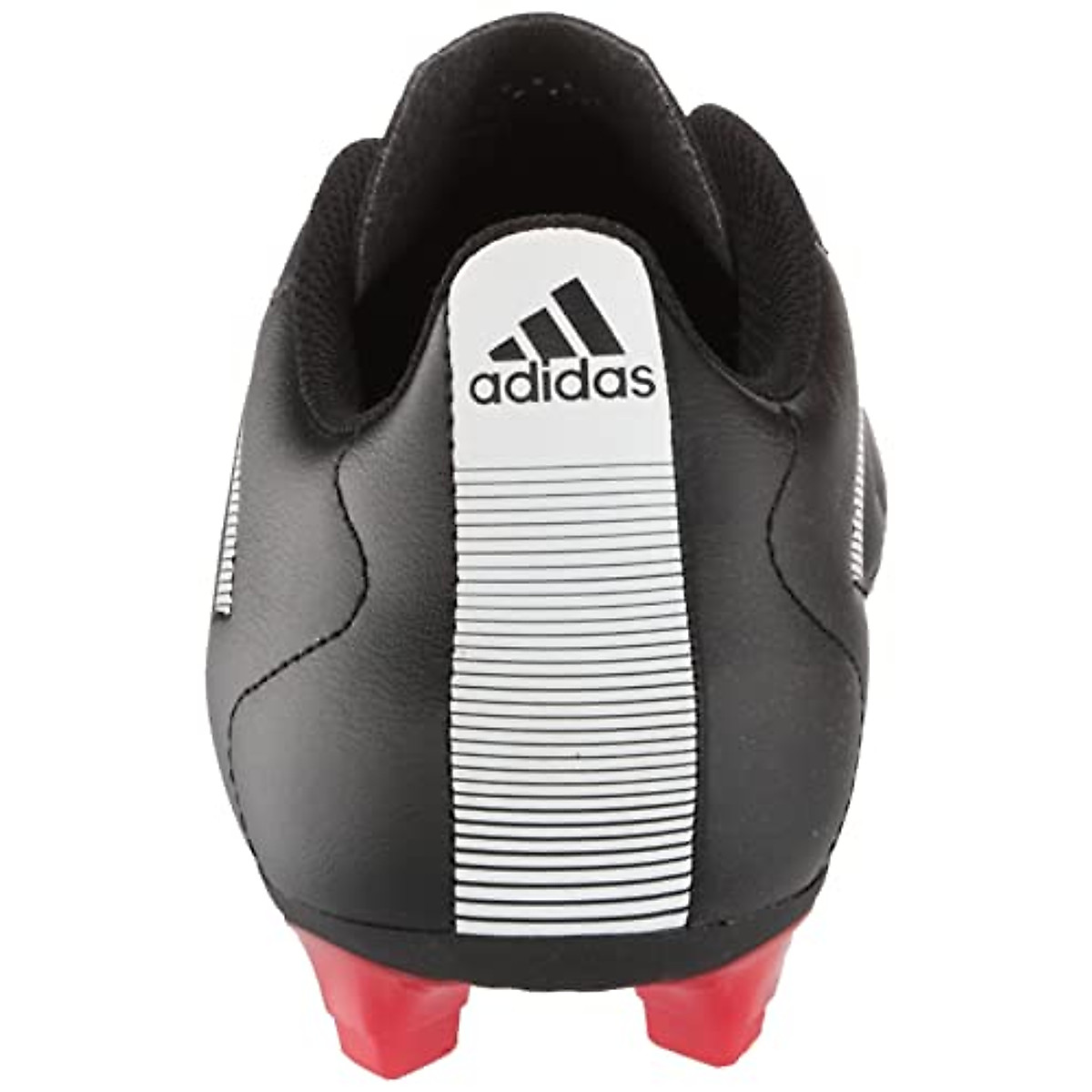 adidas Unisex Goletto VIII Firm Ground Soccer Shoe, Black/White/Red, 10 US Men