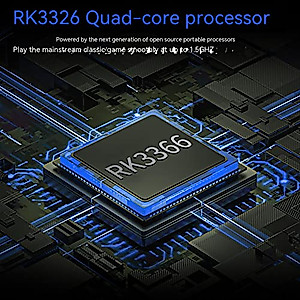 SERYUB RGB10 MAX 2 Video Game Console, 5 "IPS Screen Handheld Game System Multi-Emulator 10000 Games, Retro Game Console Built-in Game 64G, (White) Plus Free toughened Film and Box