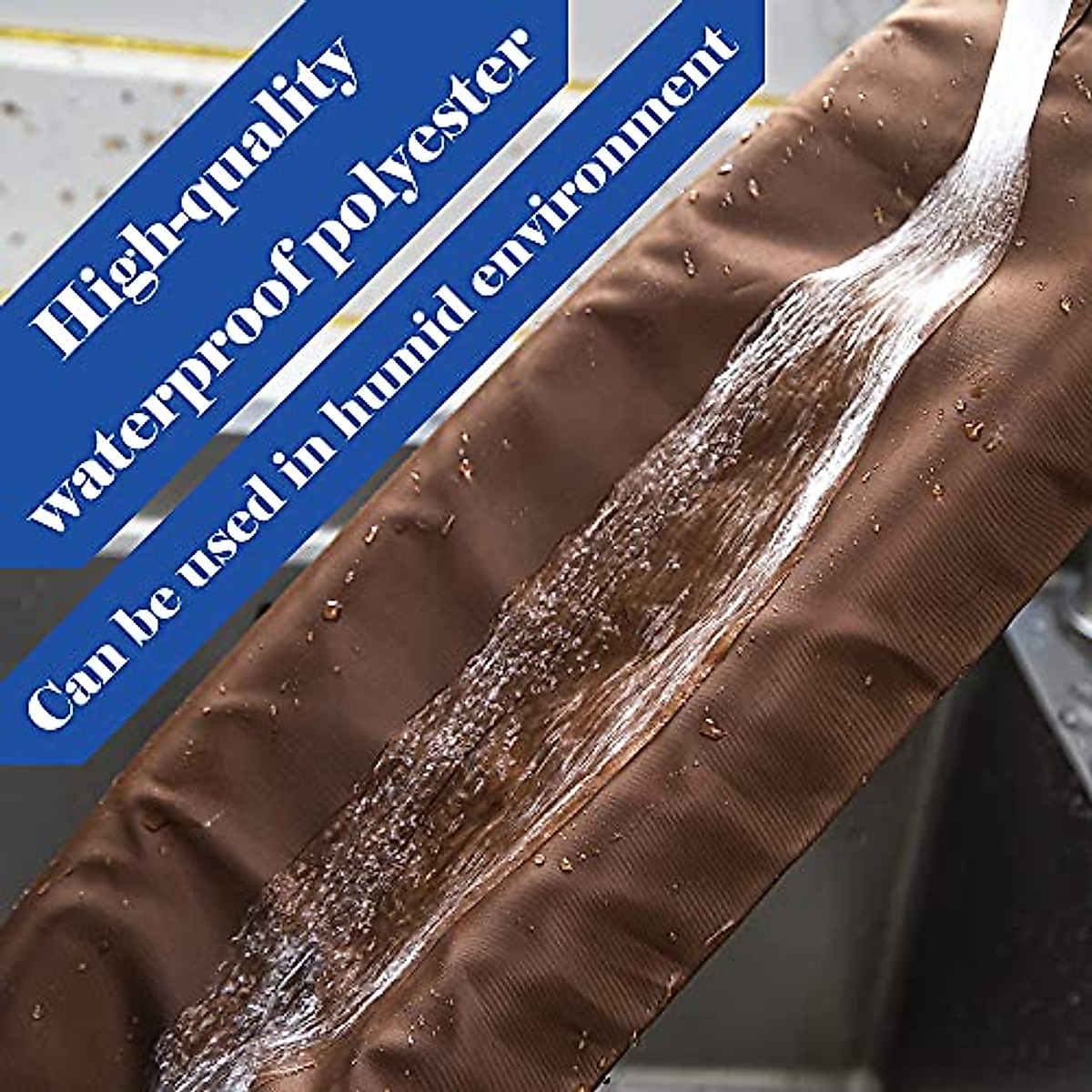 Door Draft Stopper, Draft Stopper for Bottom of Door SHMILY Adjustable Size from 32" to 38", Cover Gap Up to 1.5". Dust-Proof, Draft-Proof, Water-Proof, Winter-Proof, Block Light, Block Noise(Brown)