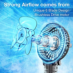 VersionTECH. Mini Handheld Fan, USB Desk Fan, Small Personal Portable Table Fan with USB Rechargeable Battery Operated Cooling Folding Electric Fan for Travel Office Room Household Black