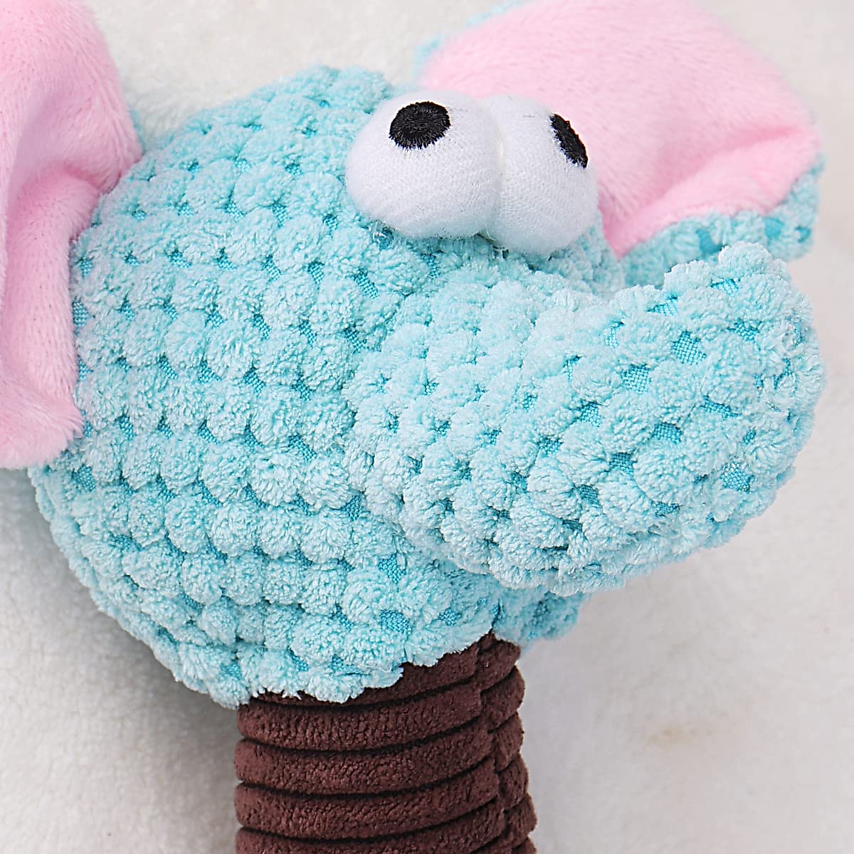 KuddelMuddel Squeaky Plush Dog Toy Set, Stuffed Fun Elephant and Cute Frog, Interactive Soft Chew Pet Toy for Puppies, Small Medium and Large Breed Holiday Birthday Gift (2 Pack)