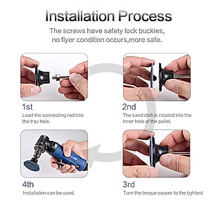 Tshya 270Pack 2inch Sanding Discs Pad Variety Kit for Drill Grinder Rotary Tools Die Grinder Accessories with 1/8"&1/4" Shank Backer Plate, Sanding Pads Includes 36-3000 Grit