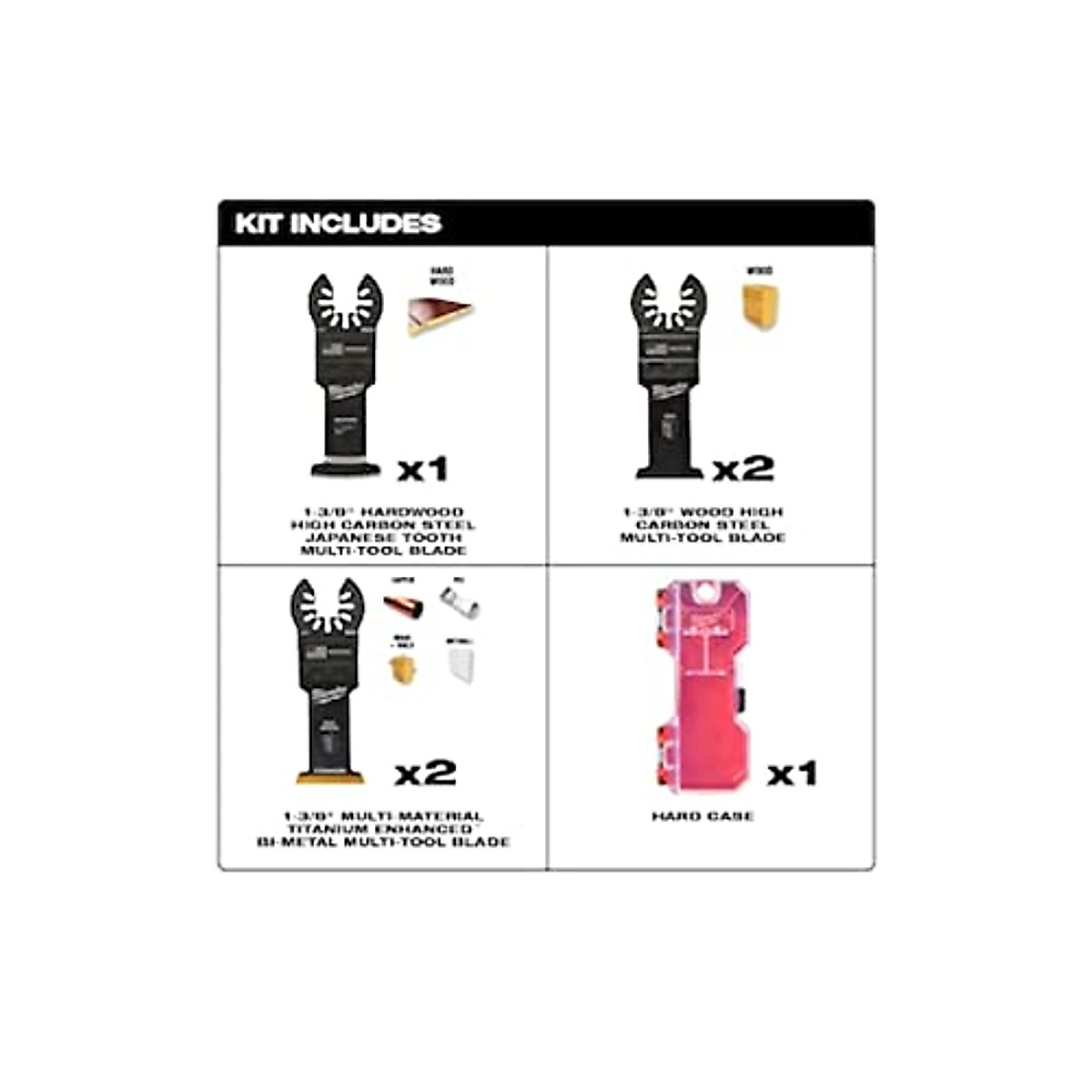 Milwaukee 49-10-9121 Oscillating Multi-Tool Blade Kit (5-Piece)