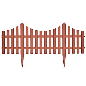 Garden Fence Edging, Fence Stone Hammer in Lawn Edging Spring Yard Lawn Garden Faux Stone Patio Fence Garden Decor Flower Grass Bed Border