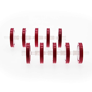 AMTAST Hydrophobic PVDF Syringe Filter Non Sterile 25mm Diameter 0.22um Pore Size (Pack of 10)