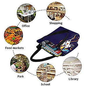 Rainbow Brite and Starlite Memories Women's Shoulder Handbag Casual Tote Bag Storage Handle Bag