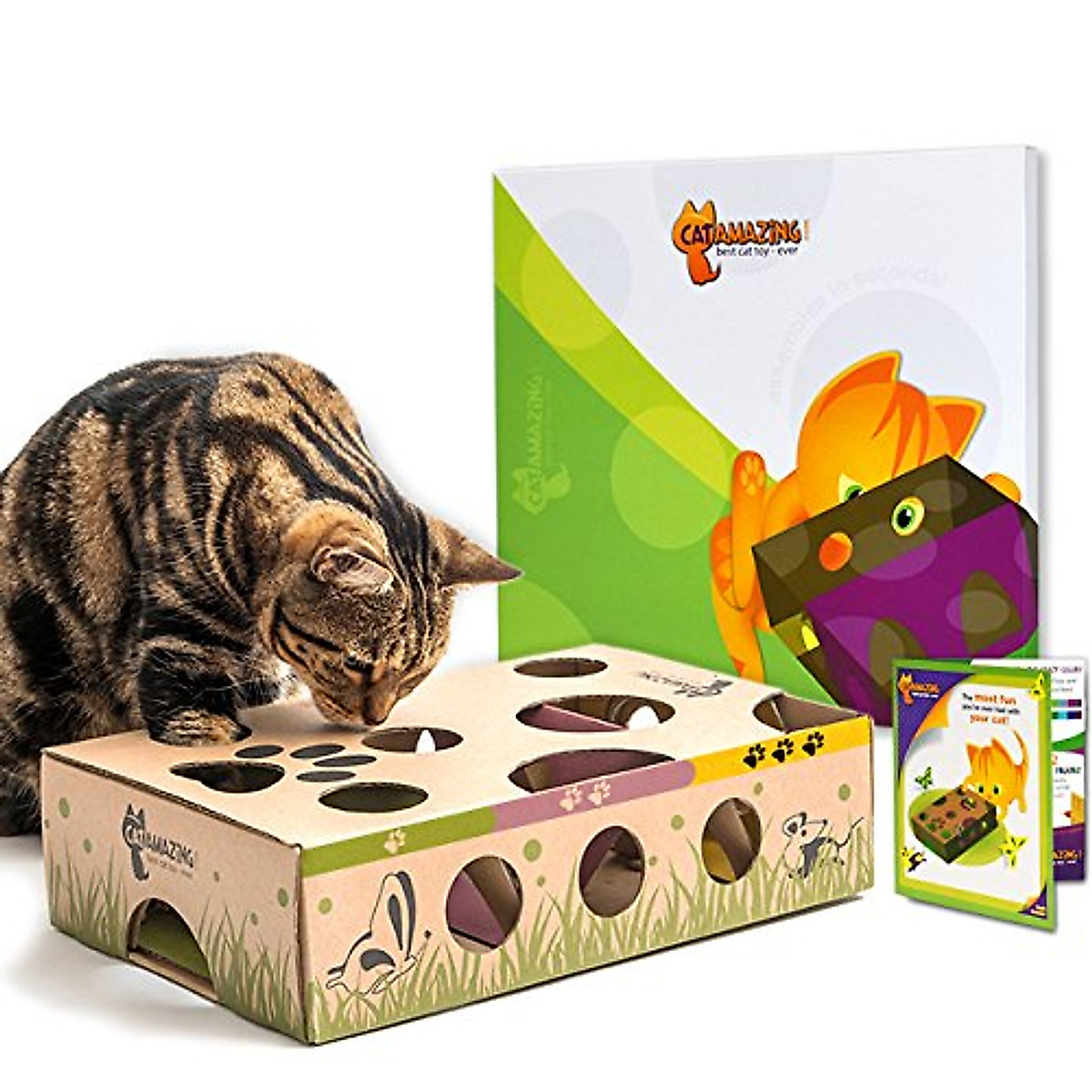 Cat Amazing Classic – Cat Puzzle Feeder – Interactive Enrichment Toy – Cat Treat Puzzle Box – Food Maze for Indoor Cats – Best Cat Toy Ever!
