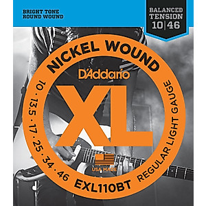 3 Sets of D'addario EXL110BT Balanced Tension Light Electric Guitar Strings