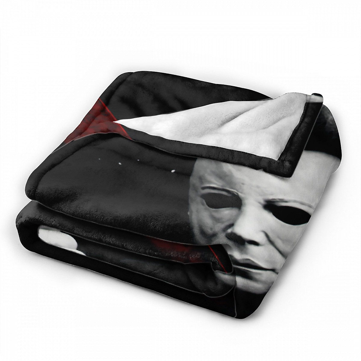 Horror Movie Blanket Mic-hael My-ers Halloween Super Soft Cozy Warm Fleece Throw Blanket Fluffy Plush Lightweight Bedding Quilts for All Season Bed Sofa Couch 80"x60" Large for Men Women