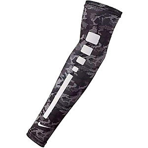 Nike Men's Pro Elite UV Basketball Sleeves Small/Medium Gray Camo White