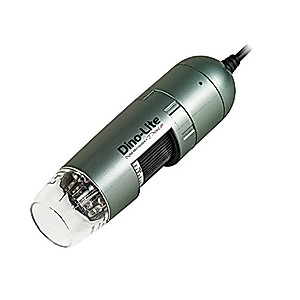 Dino-Lite AM3113 - 10x-50x, 230x - Handheld Digital Microscope - 640 x 480 Pixels - Measuring Software - 8 Integrated LED Lights