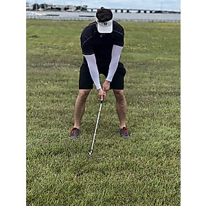 Aegend Sun Protection Cooling Arm Sleeves Sun Sleeves for Men & Women for Cycling, Running, Basketball, Football, Golf, Volleyball, Driving, White 2 Pairs