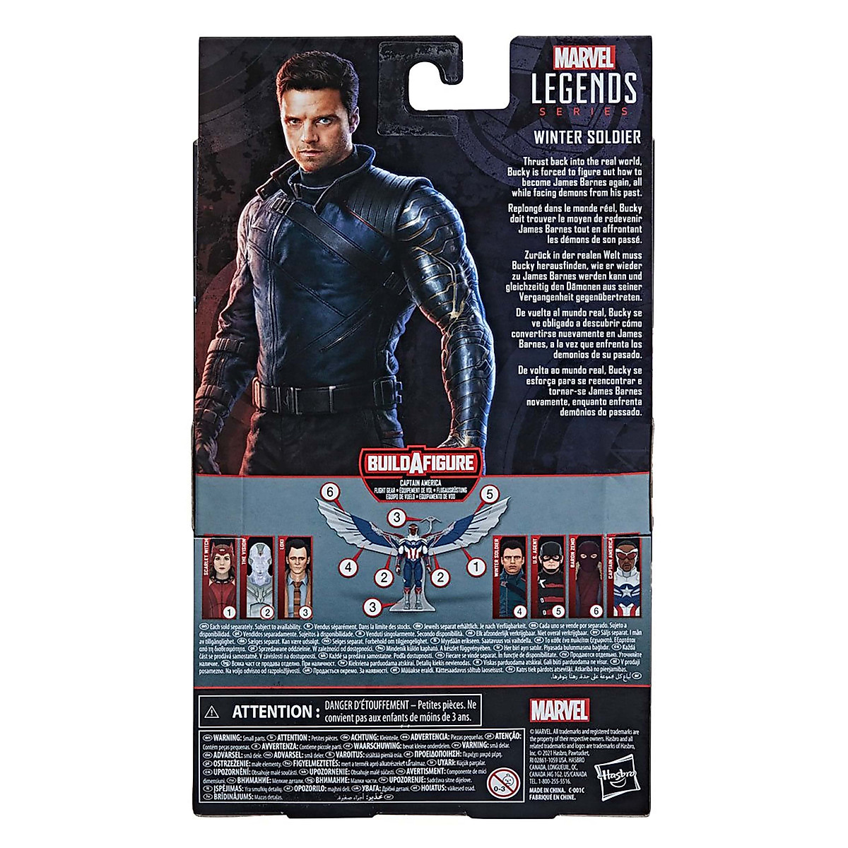 Marvel Legends Series Avengers 6-inch Action Figure Toy Winter Soldier, Premium Design and 2 Accessories, for Kids Age 4 and Up