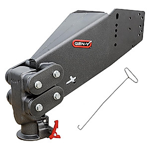 GEN-Y Hitch GH-8055AL Executive Torsion-Flex SnapLatch Fifth Wheel to Gooseneck 2 5/16" Coupler, 2.5K - 4.5K Pin Weight, 30K Towing - Check Fitment Chart
