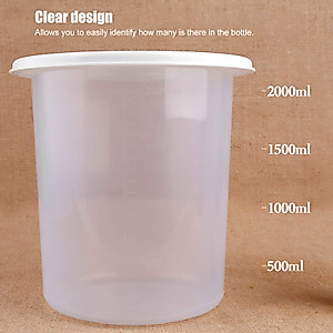 AUNMAS Shaved Ice with Lid, Clear Reusable Shaved Ice Cup Easy Release for Ice Bucket Refillable Making Model (6.9x6.7x5.1in)