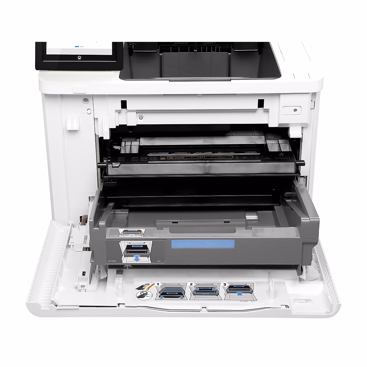 HP LaserJet Enterprise M612x Monochrome Printer with built-in Ethernet, 2-sided printing & extra paper tray (7PS87A), White
