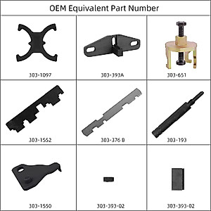 DAYUAN Engine Timing Tool Kit Compatible with Ford Mazda Camshaft Flywheel Locking Tools 1.4 1.6 1.8 2.0 Di/TDCi/TDDi ESCOBOOST 1.6 Ti-VCT 1.5/1.6 VVT Cam Holding Tool 303-1097 303-1550 303-1556