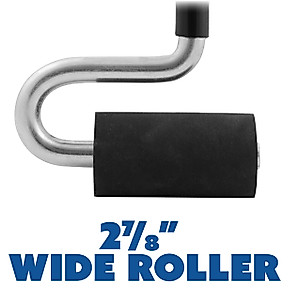 Fulton Long Handle J Roller with Thick Rubber Roller 1-1/2” in Diameter by 2-7/8” Wide For Veneers Laminate Wall Coverings and Edge Banding for Maximum Pressure Adhesion