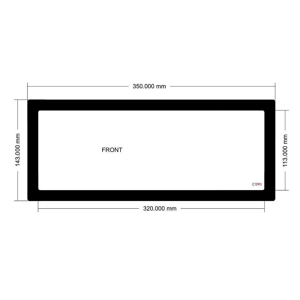 DEMCiflex Fractal Design Define R6 Front Filter