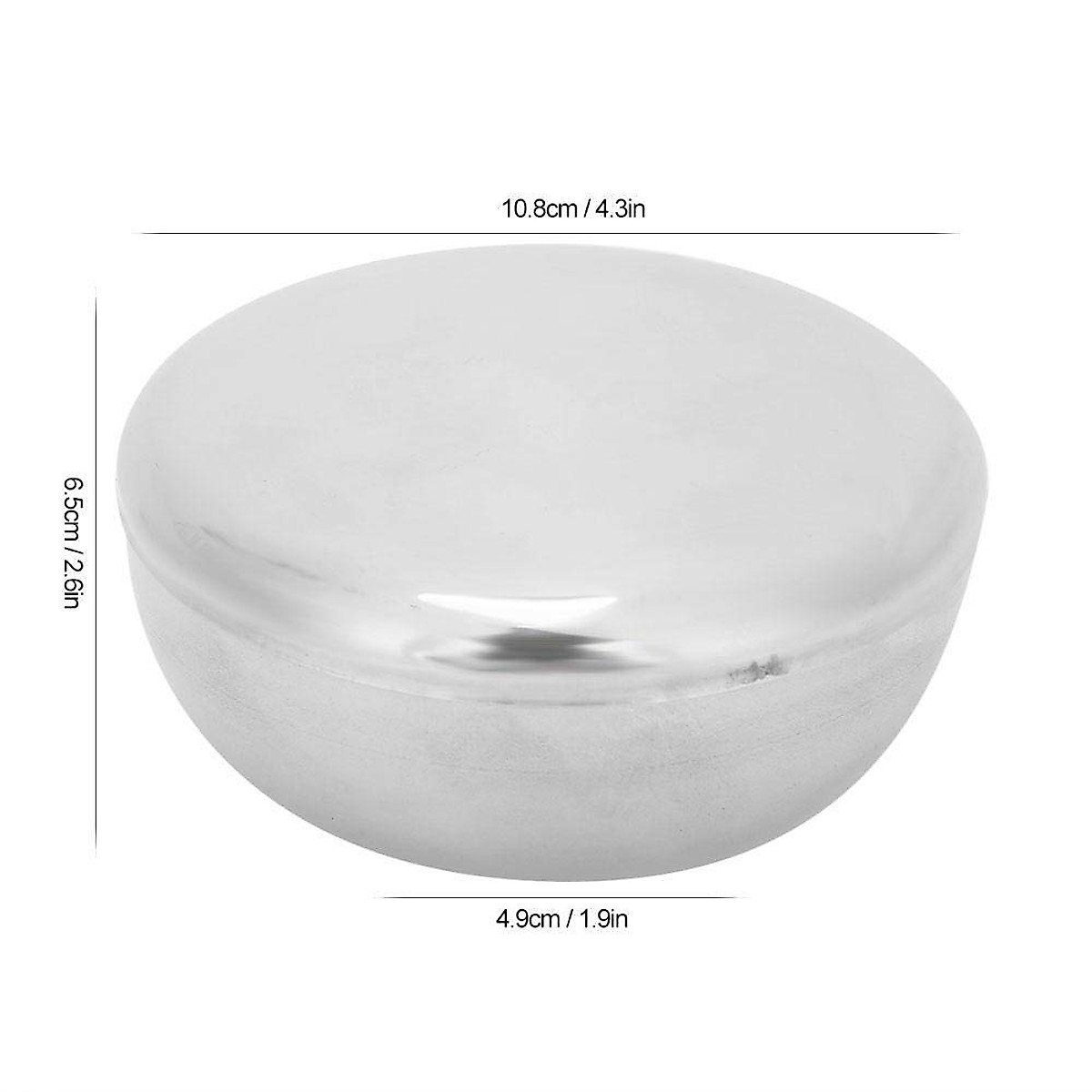 Shaving Bowl, Shaving Foam Bowl, Shaving Bowl soap Dish Stainless Steel Men Shaving Bowl Beard Shaving Bowl Stainless Steel soap Foam Mug Beard Hair Care Cup with lid(#1)